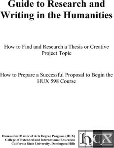 Guide to Research and Writing in Humanities - ewriter29