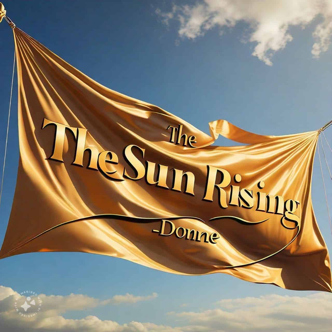 The Sun Rising by John Donne - ewriter29